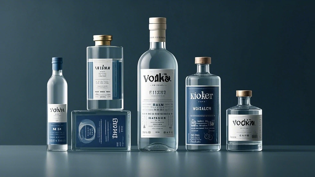 Vodka Bottle Label | Clear Glass Bottles | Liquor Glass Bottles