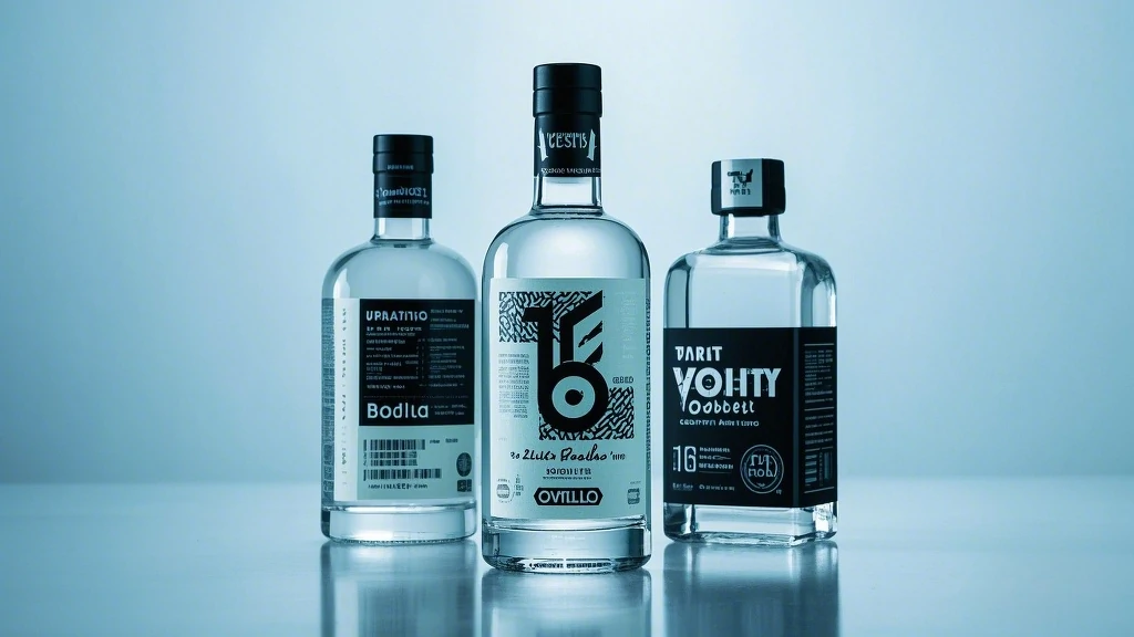 Vodka Bottle Label | Clear Glass Bottles | Liquor Glass Bottles