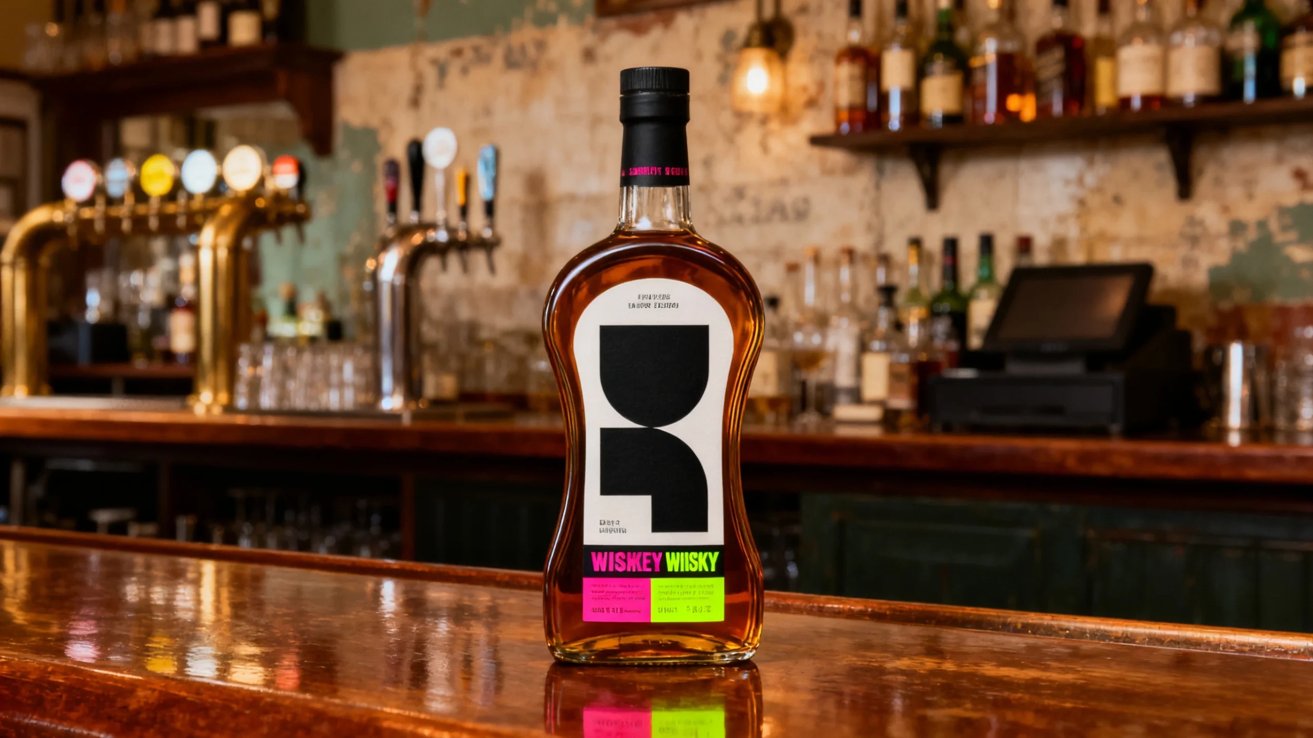 stand diseños únicos de botellas de whisky