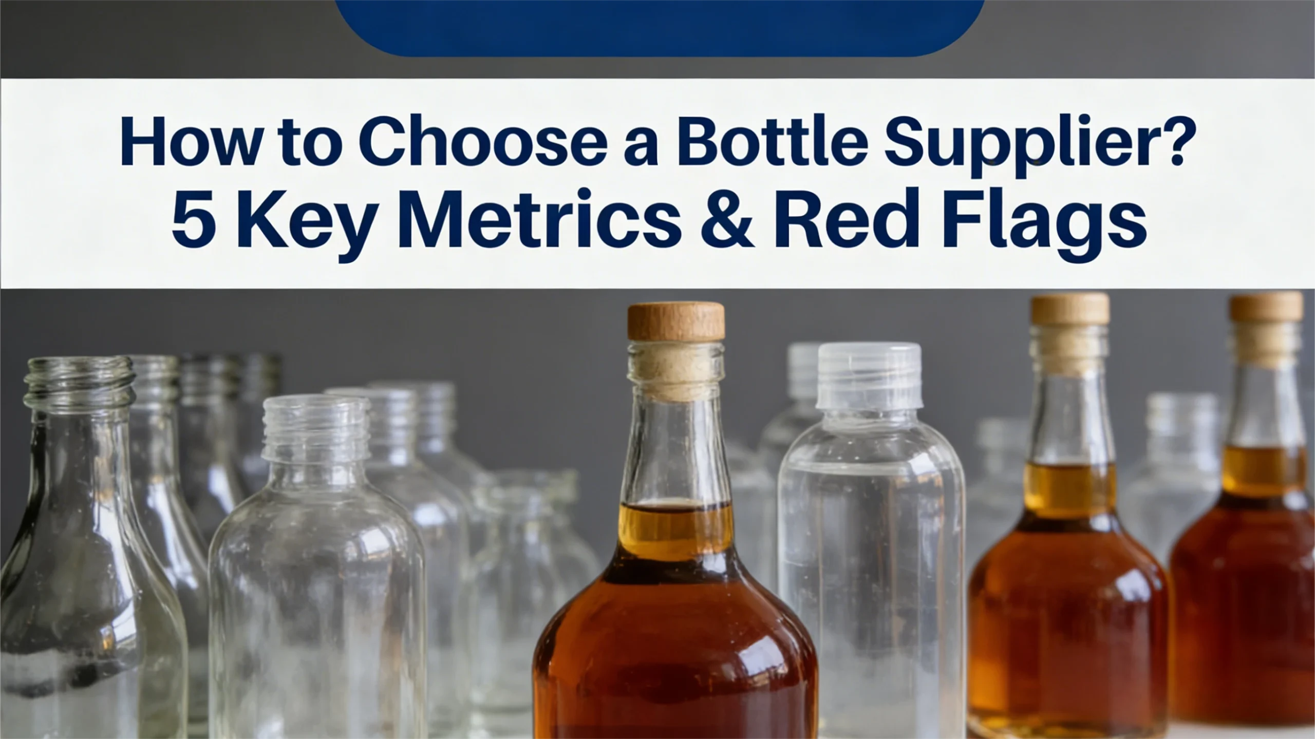 How to Choose a Bottle Supplier? 5 Key Metrics & Red Flags